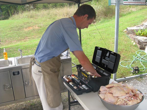 Marlin Getting Ready to BBQ | Meadow Creek Welding, LLC